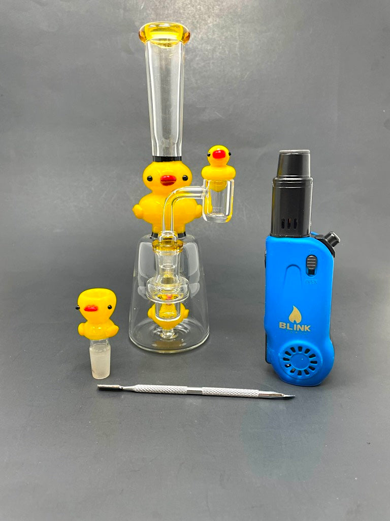 Rubber Duck Dab Rig Combo Set