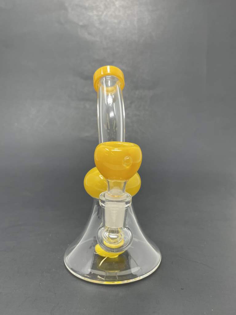5.5" Yellow Showerbend Bong
