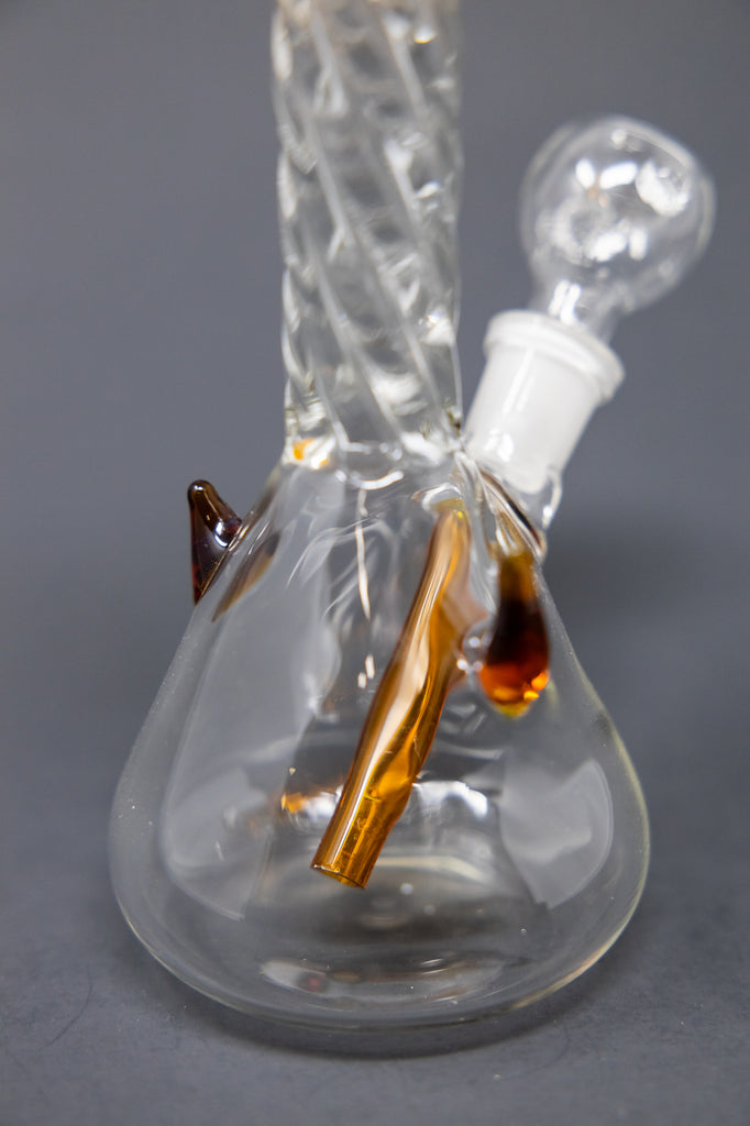7" Dark Amber Devil Bong