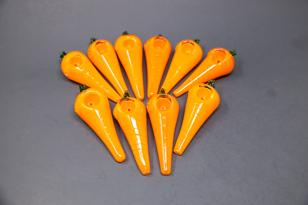 4" Carrot Hand Pipes - 10 Pc Bundle