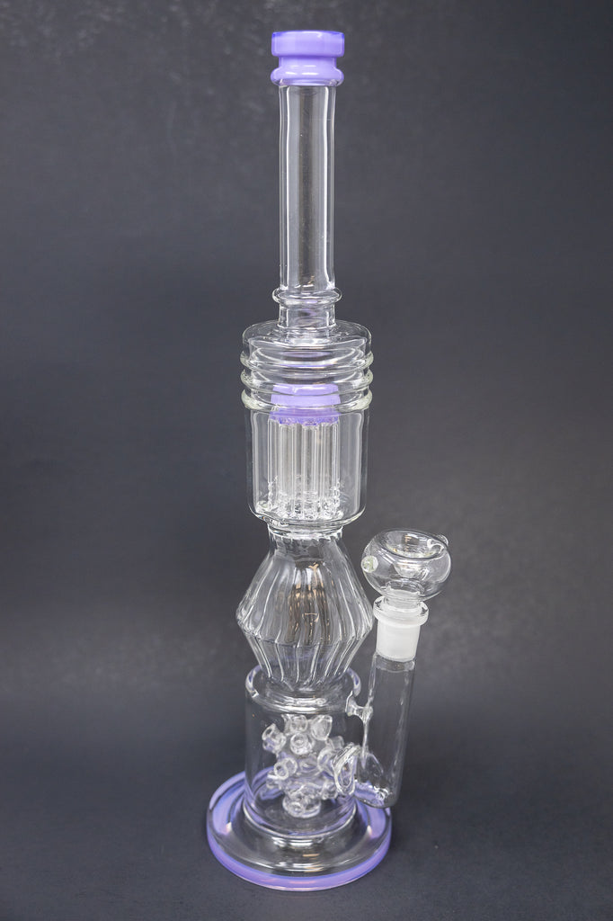Order 16" Purple Twisted Double Percolator w/ Splash Guard Online