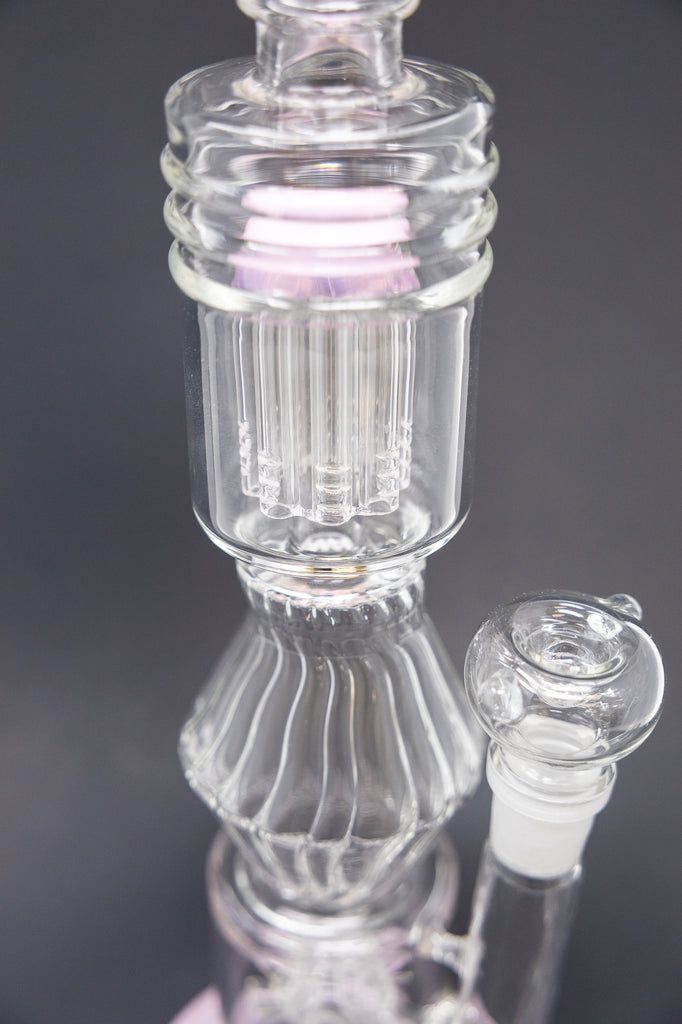 Order 16 Pink Twisted Double Percolator w/ Splash Guard Online