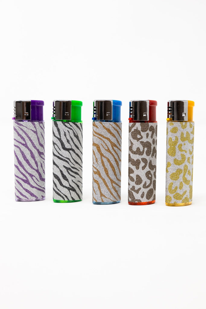 Amazing Glitter Animal Print Lighters Available Online