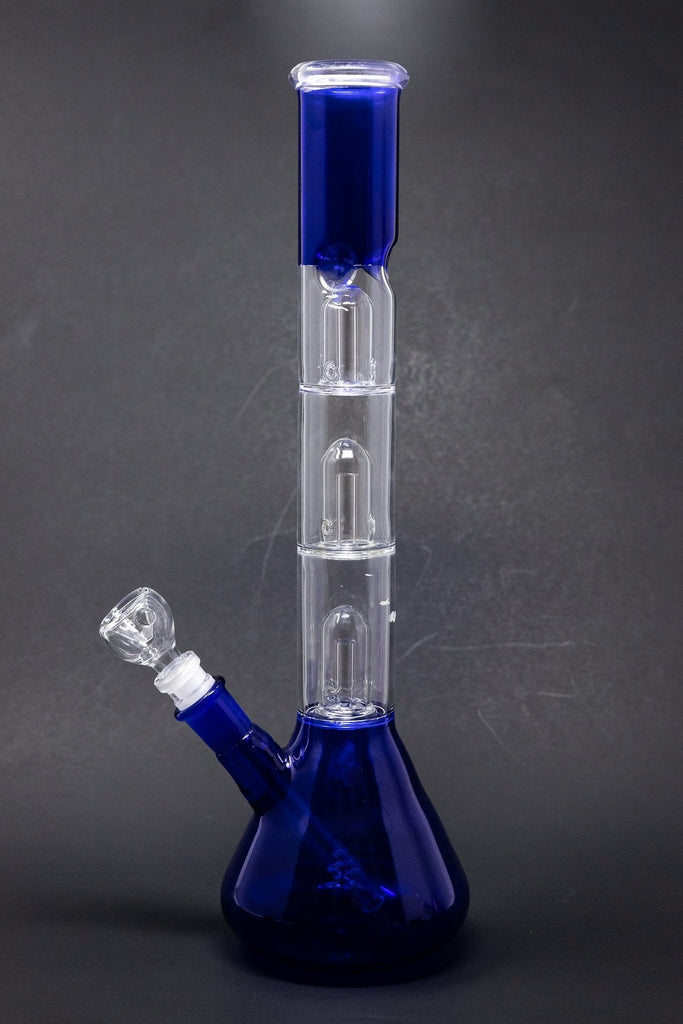 14 Inch Neon Triple Percolator Bong